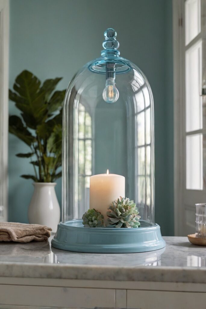 How to display items under a glass cloche in bathrooms? - Lorena Cozy ...